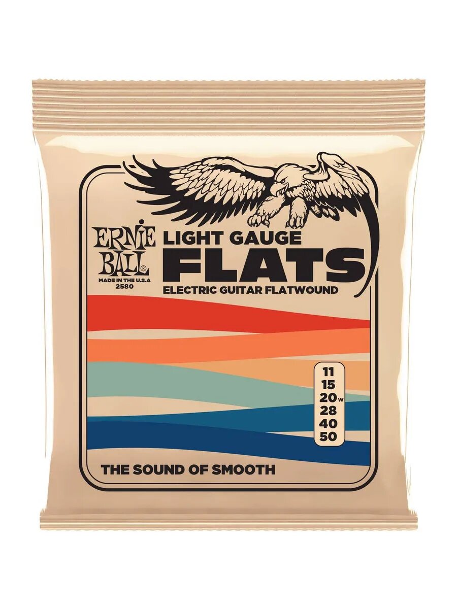 Струны для электрогитары 2580 Flatwound Light 11-50