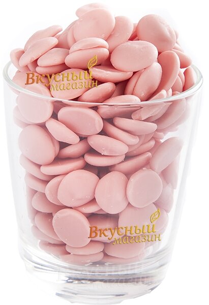 Шоколад со вкусом клубники в галетах Barry Callebaut, 500 гр. (Набор из 1 шт.)