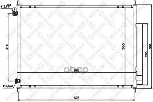 Радиатор кондиционера Stellox арт. 10-45061-SX