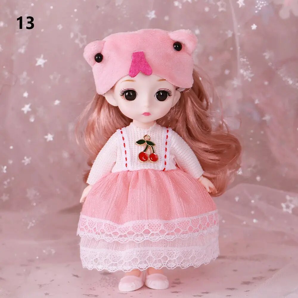 Комплект одежды для куклы Ob11 16 см Розовый, 13