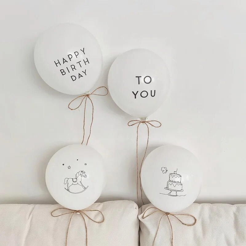 Воздушные шары с надписями "Happy Birthday to You" Mix C