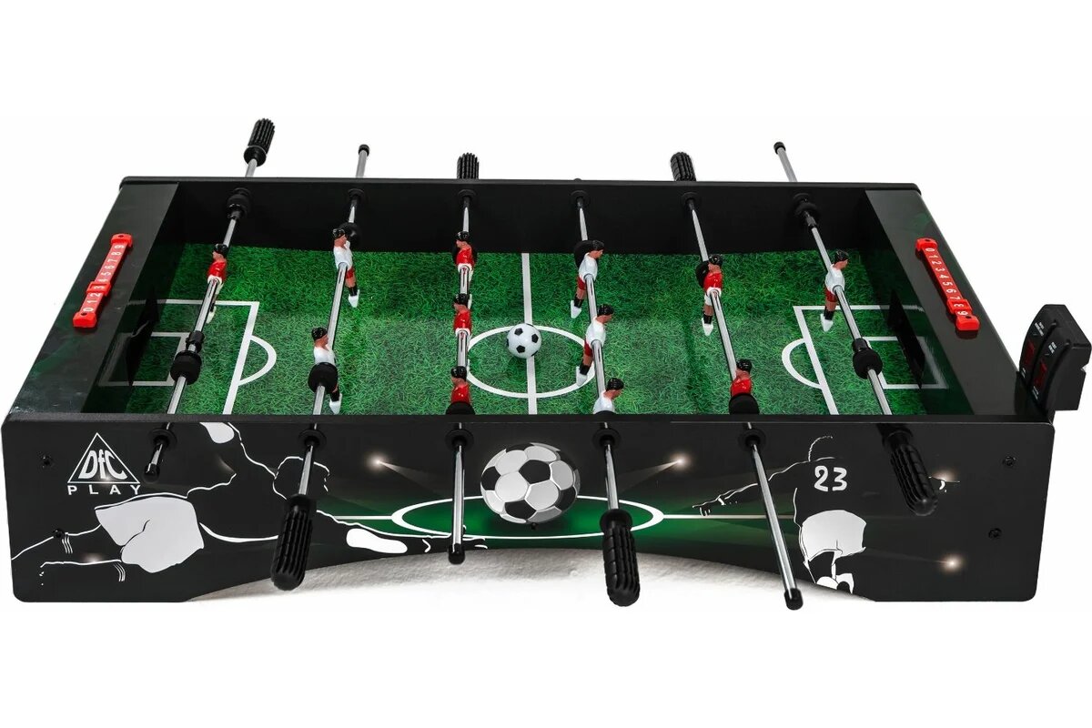 Настольный футбол DFC Marcel Pro GS-ST-1275, 3 фута, электронное табло, 2 игровых мяча, черный — фото 1