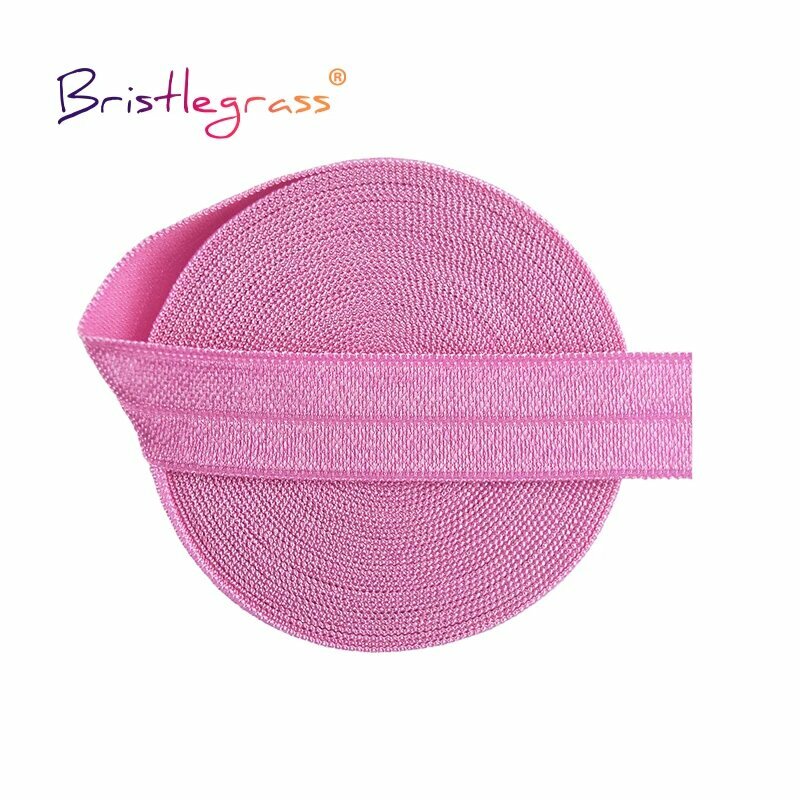 Бриллиантовая трава эластичная лента 5/8", 70% Chinlon & 30% Spandex Розовый, Hot Pink, 10 Yards