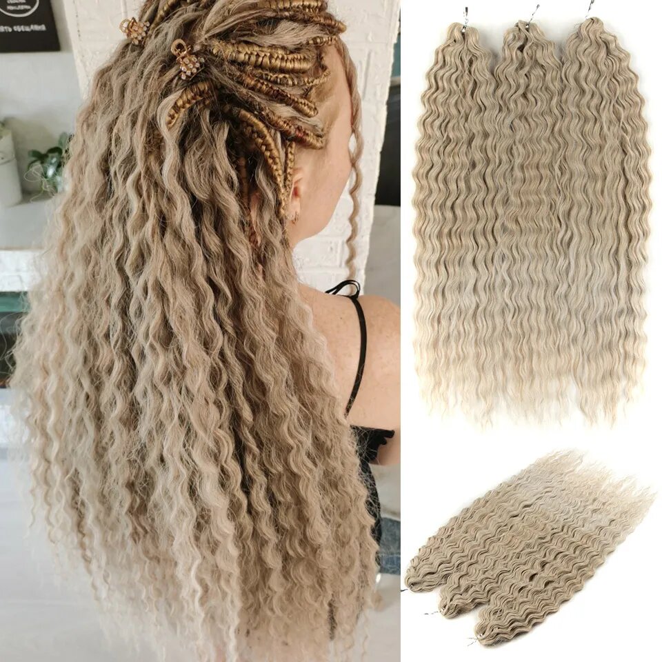 Синтетические косы FASHION IDOL Ariel Curl 22 дюйма радуга T16A-56C