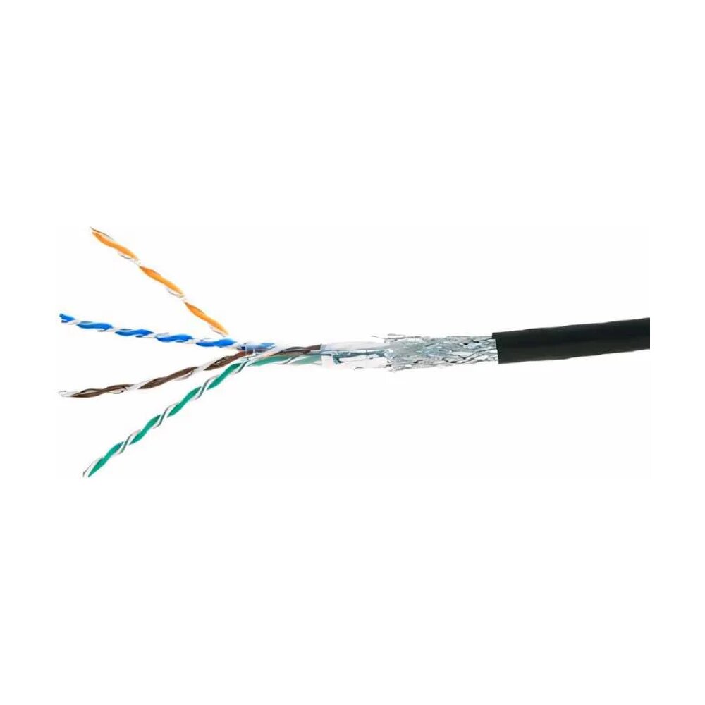 Кабель Cablexpert SFTP outdoor 4x2x0.51, медный, кат.5е, однож, 305м, coil, черный,