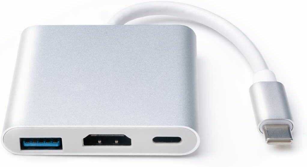3 в 1 адаптер USB Type-C - HDMI 4K, USB 3.0, Type-C