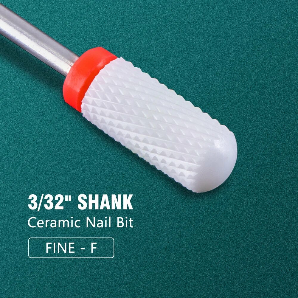 Керамическое сверло для ногтей 3/32" Shank, Fine - F, Цвет: 9