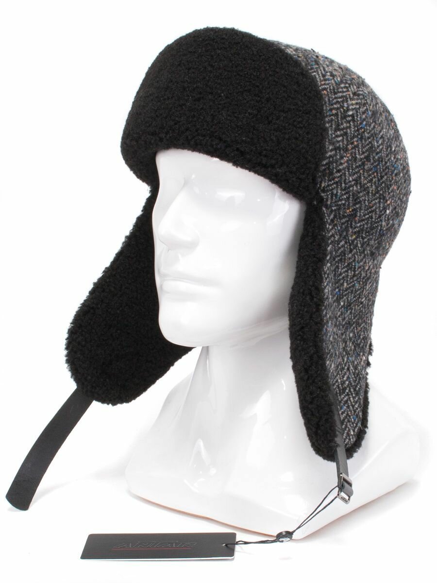 Шапка-ушанка Antar ушанка из шерстяной ткани и меха для мужчин