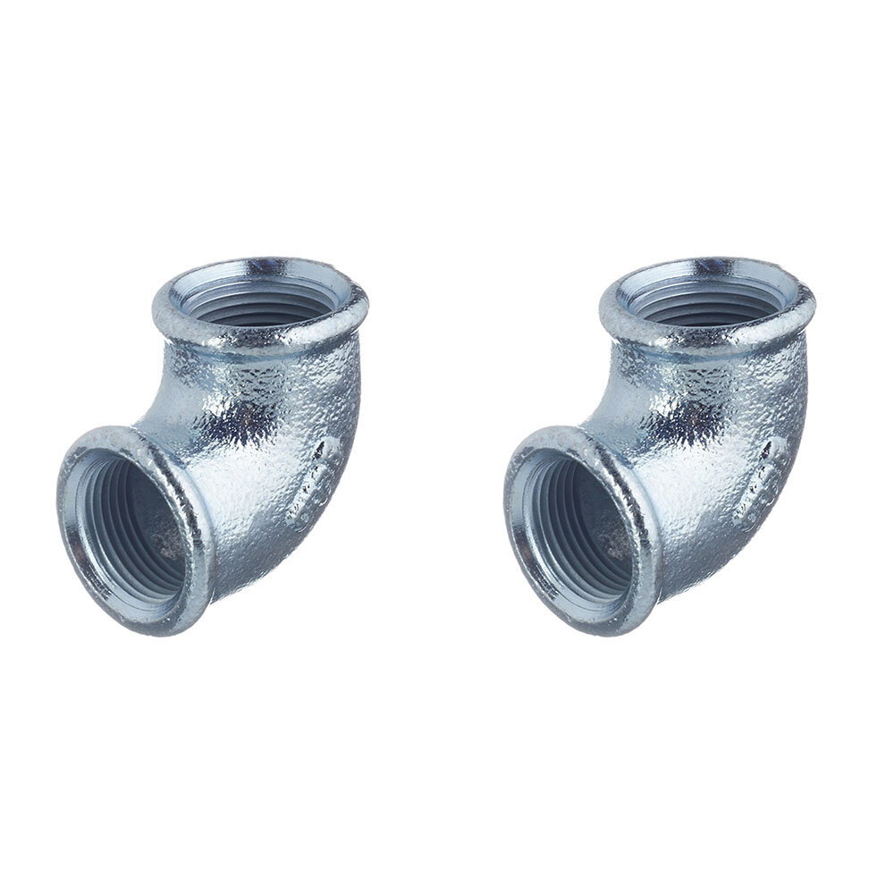 Угол 3/4 ВР х 3/4 ВР чугунный оцинкованный (2 шт.)