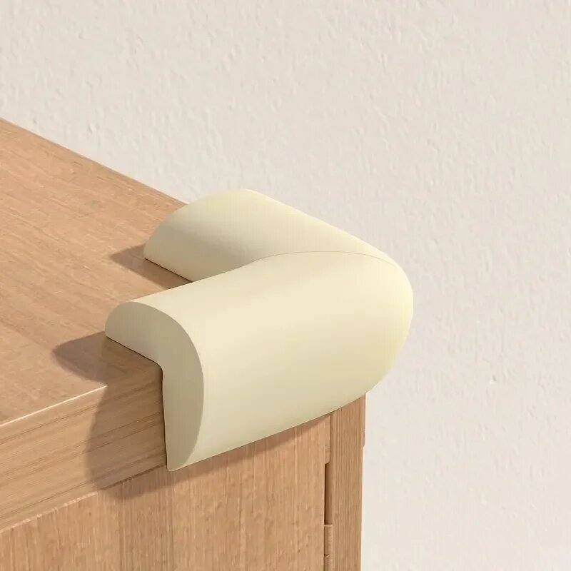 MOONBIFFY Мягкие защитные уголки для мебели Бежевый, Бежевый