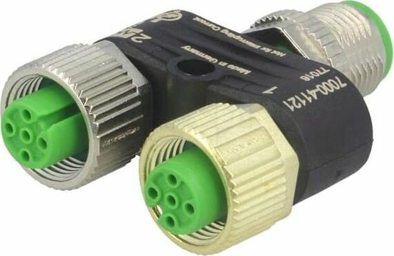 Тройник MURR ELEKTRONIK 7000-41121-0000000 М12 "папа",2 М12 "мама", код A-DeviceNet / CANopen, 1 шт