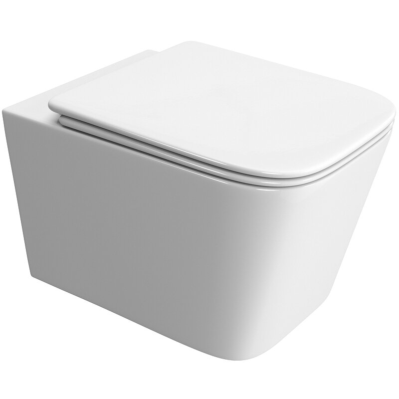 Унитаз BelBagno Due-Tor BB5171CH-TOR/SC подвесной с сиденьем Микролифт