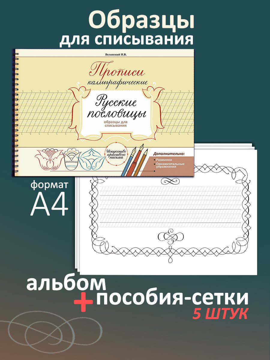 Прописи. Образцы для списывания. Русские пословицы. С доп. пособиями