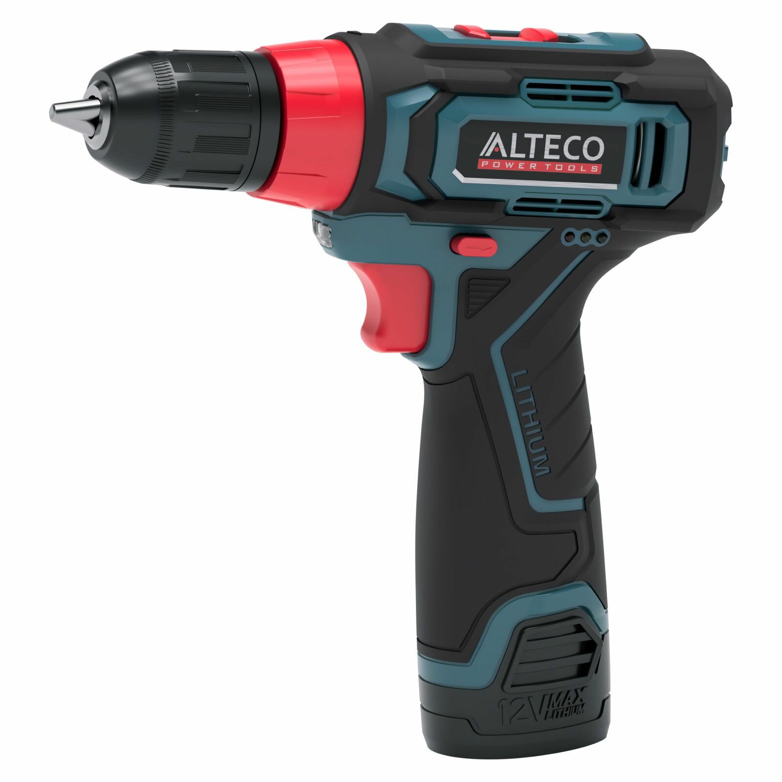 Шуруповерт ALTECO 381832, Li-Ion, 12В, 1 скорость, 23 Нм, с ЗУ