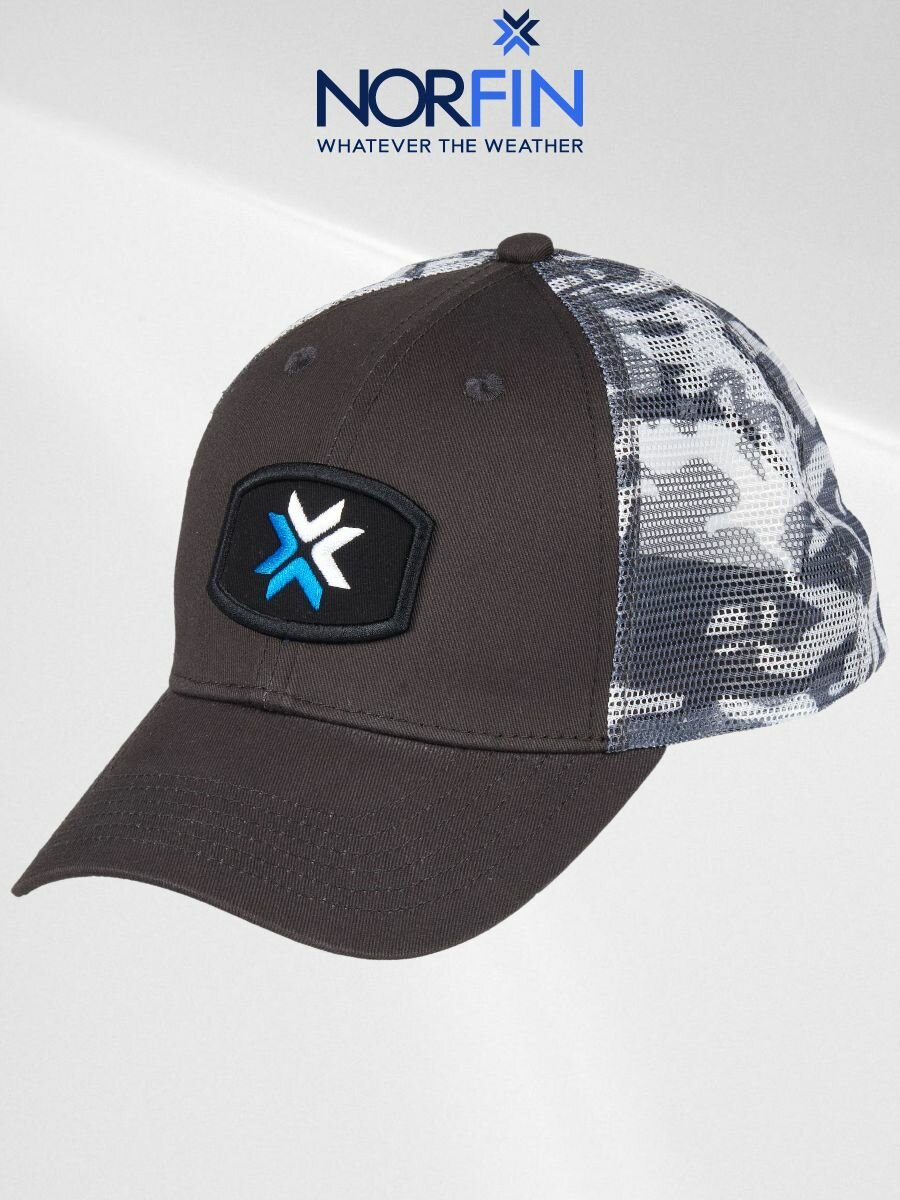Бейсболка NORFIN GREY/BLACK