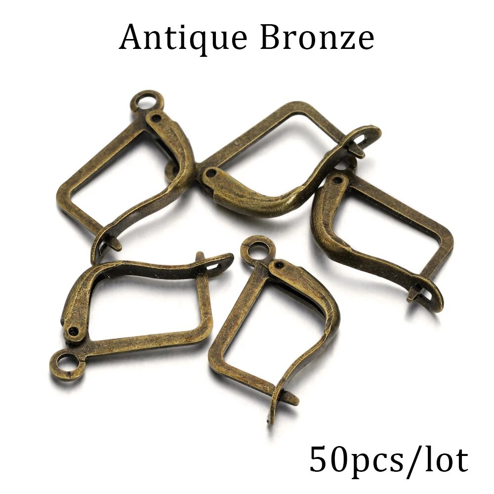 Крючки для сережек Antique Bronze 3, 50шт