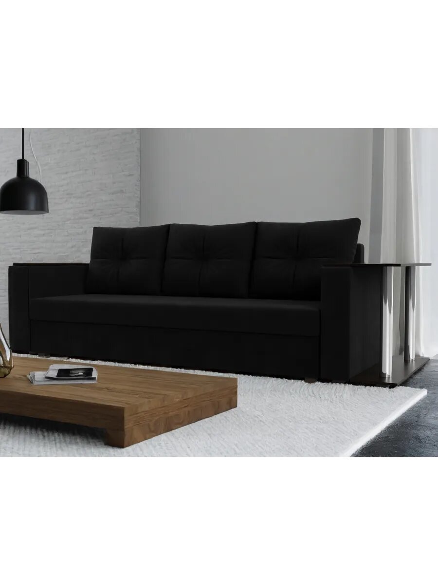 Диван прямой Атланта Лайт со столом справа