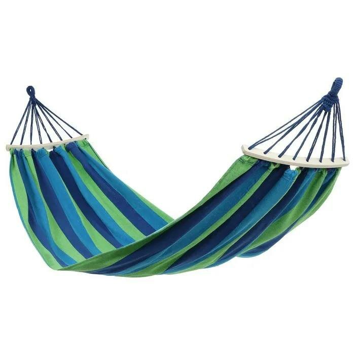 Гамак с деревянной перемычкой