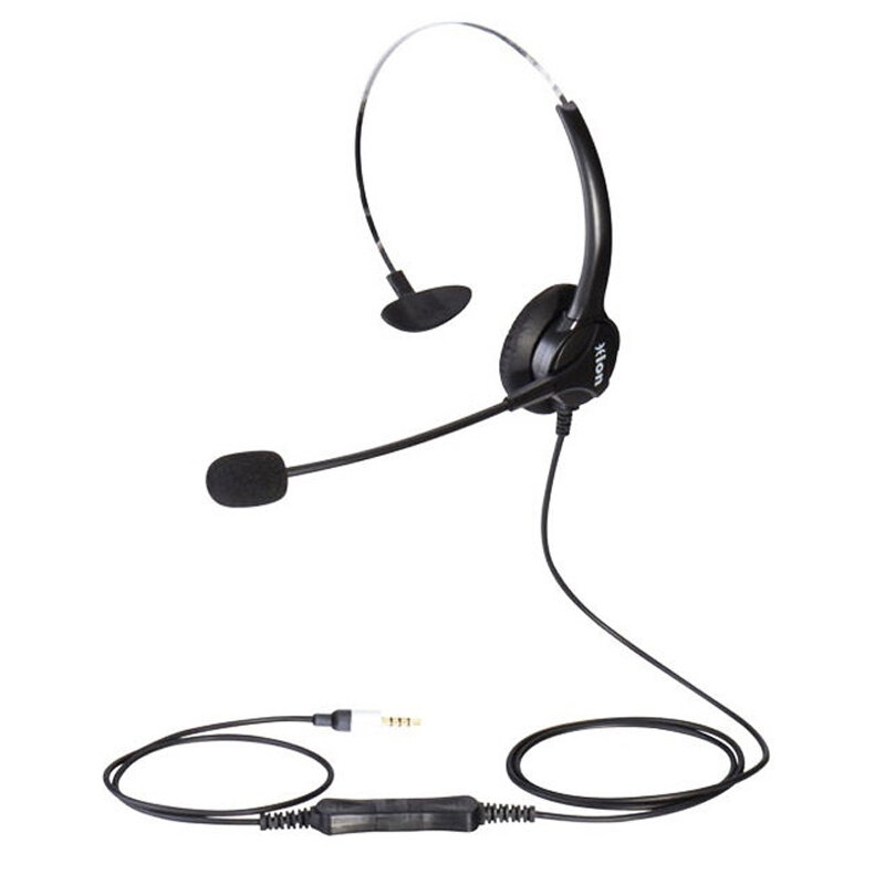 HION FOR600 Headset, Single-Ear Call Center Headphones, Telephone Headset, Customer Service Headset, Telemarketing Headset, Computer Headset - Single Plug (B6.4)