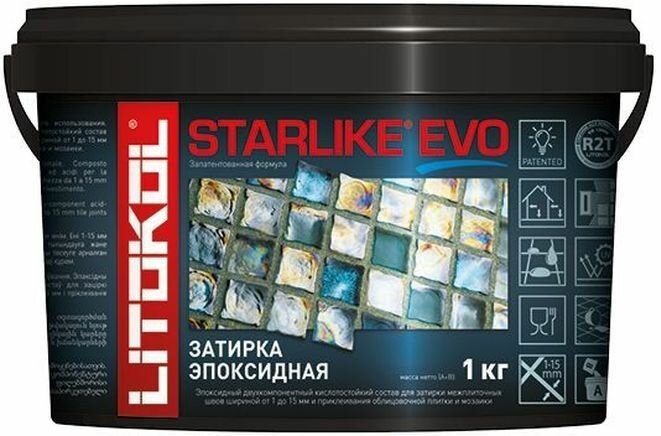 Затирка STARLIKE EVO S.113 NEUTRO эпоксидная 1 кг
