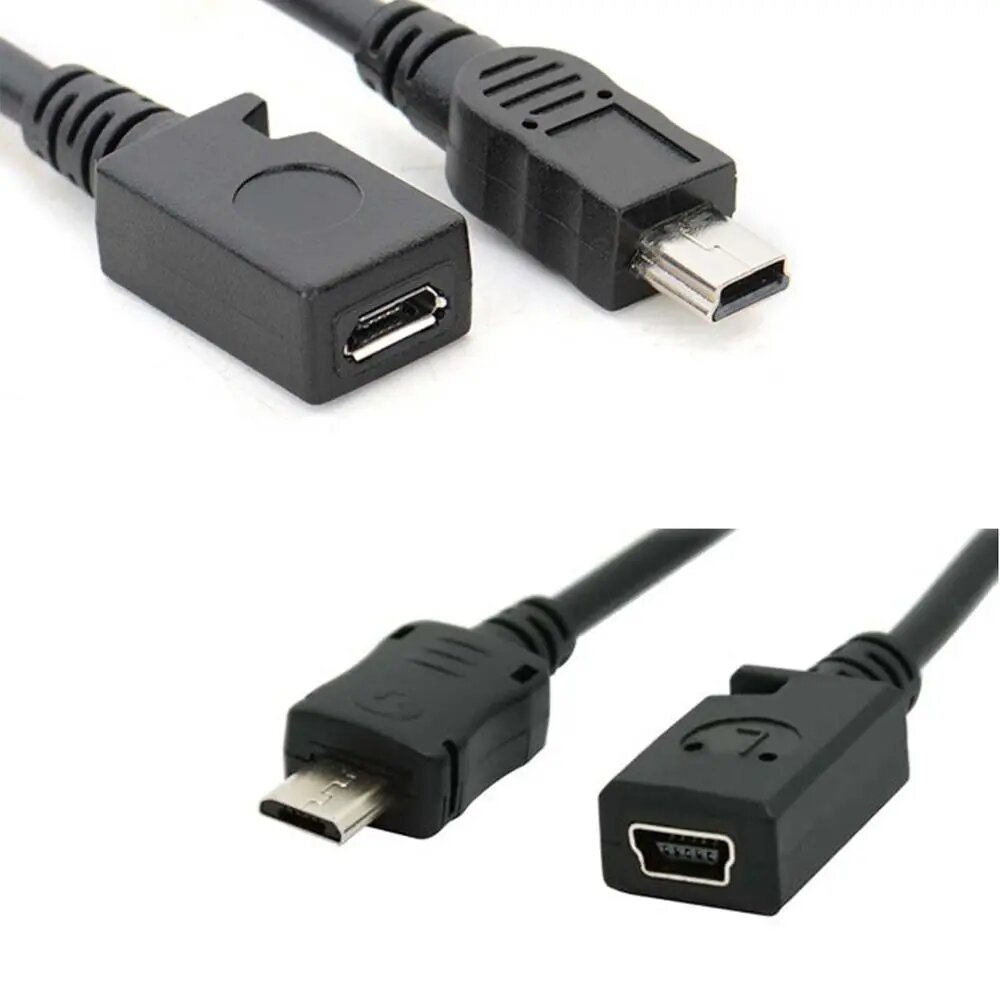 Mini USB male to Micro USB B female кабель для передачи данных и зарядки адаптер-конвертер кабель для зарядки и передачи данных