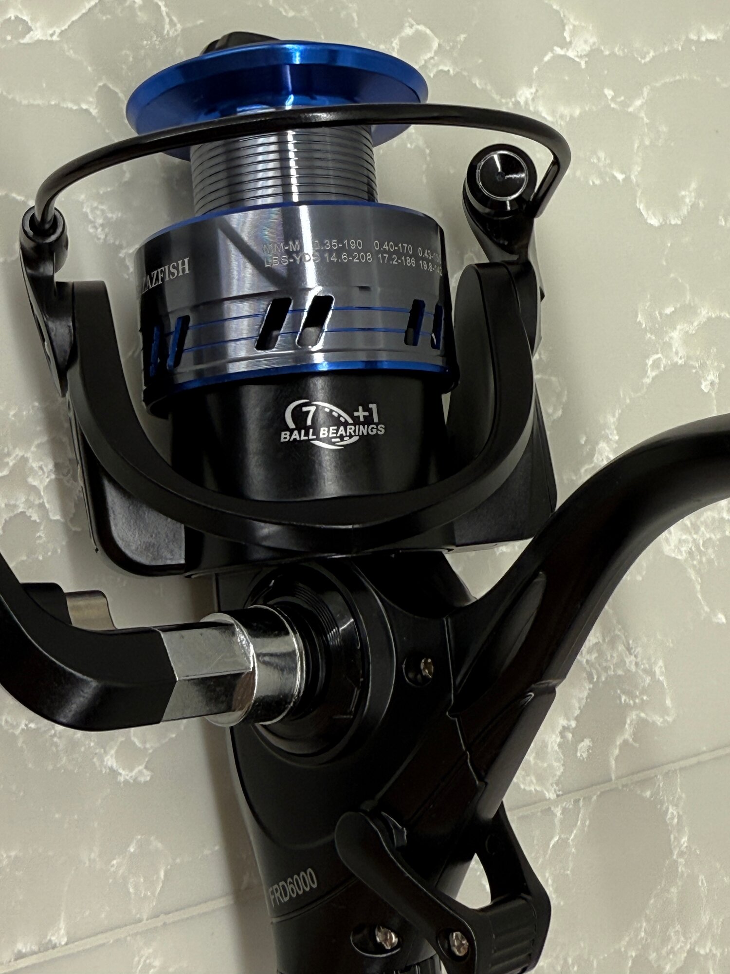 Катушка Bazizfish FRD -6000, безынерционная, доп. шпуля пластик, подшипник 7+1 ВВ