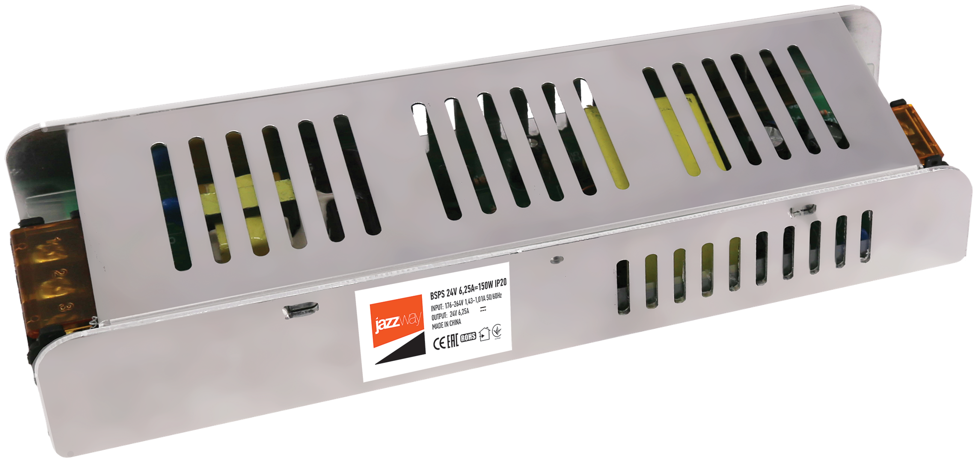 Драйвер BSPS 24V 6,25А=150W IP20 блок питания для светодиодных лент .5015593 Jazzway