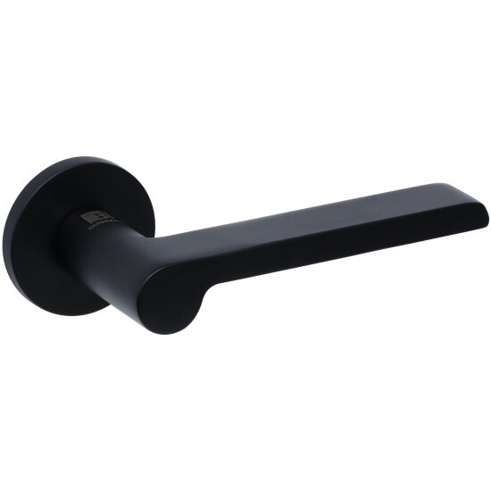 Bussare Ручка дверная межкомнатная CANTO на круглом основании CENTRO A-11-50 BLACK (черный матовый)