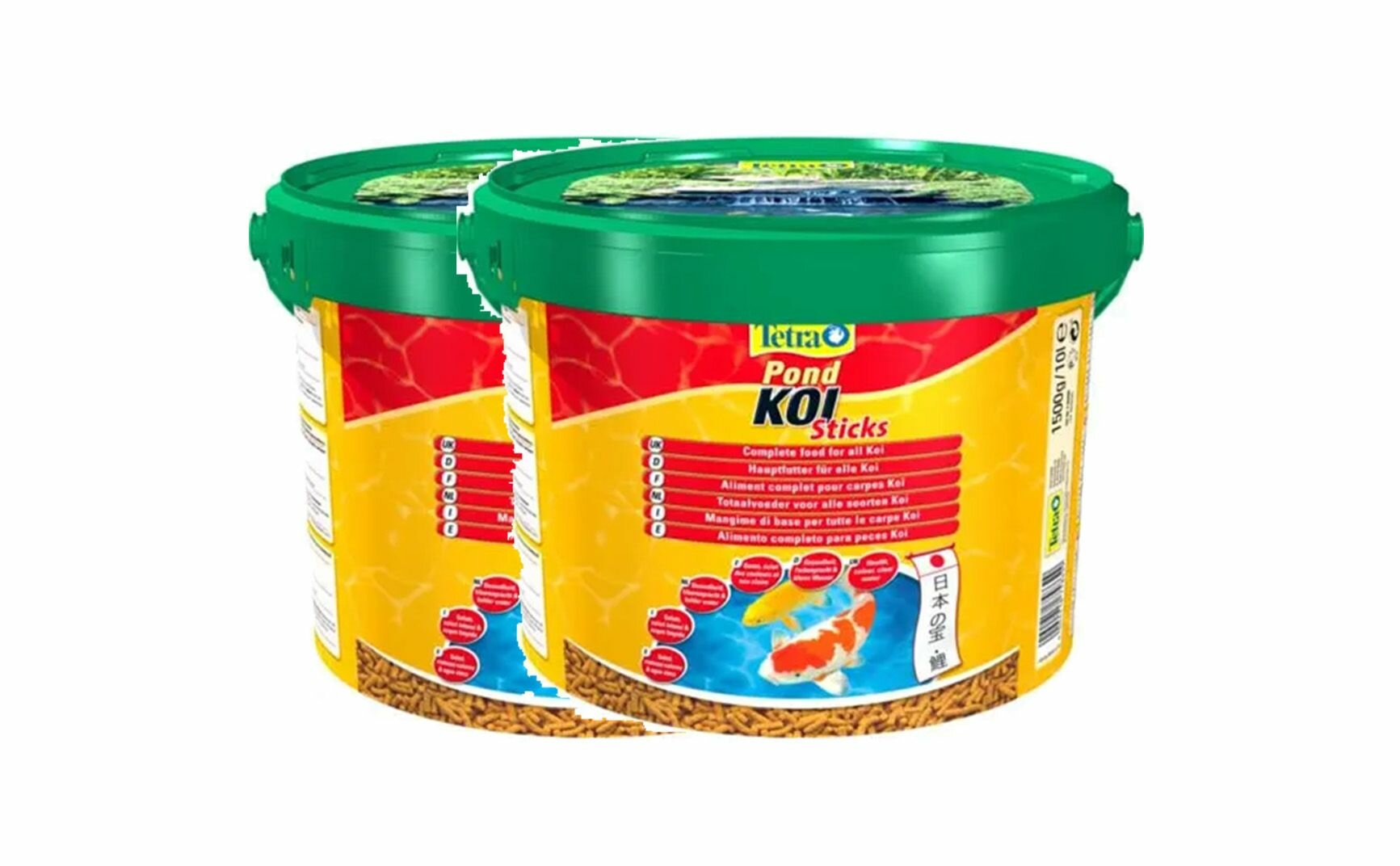 Tetra Pond Koi Sticks основной корм для кои палочки 10 л х 2 шт.