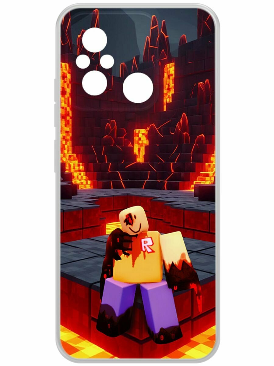 Чехол-накладка Krutoff Clear Case Roblox-Форсакен Джон Доу (Forsaken John Doe) для Xiaomi Redmi 12C