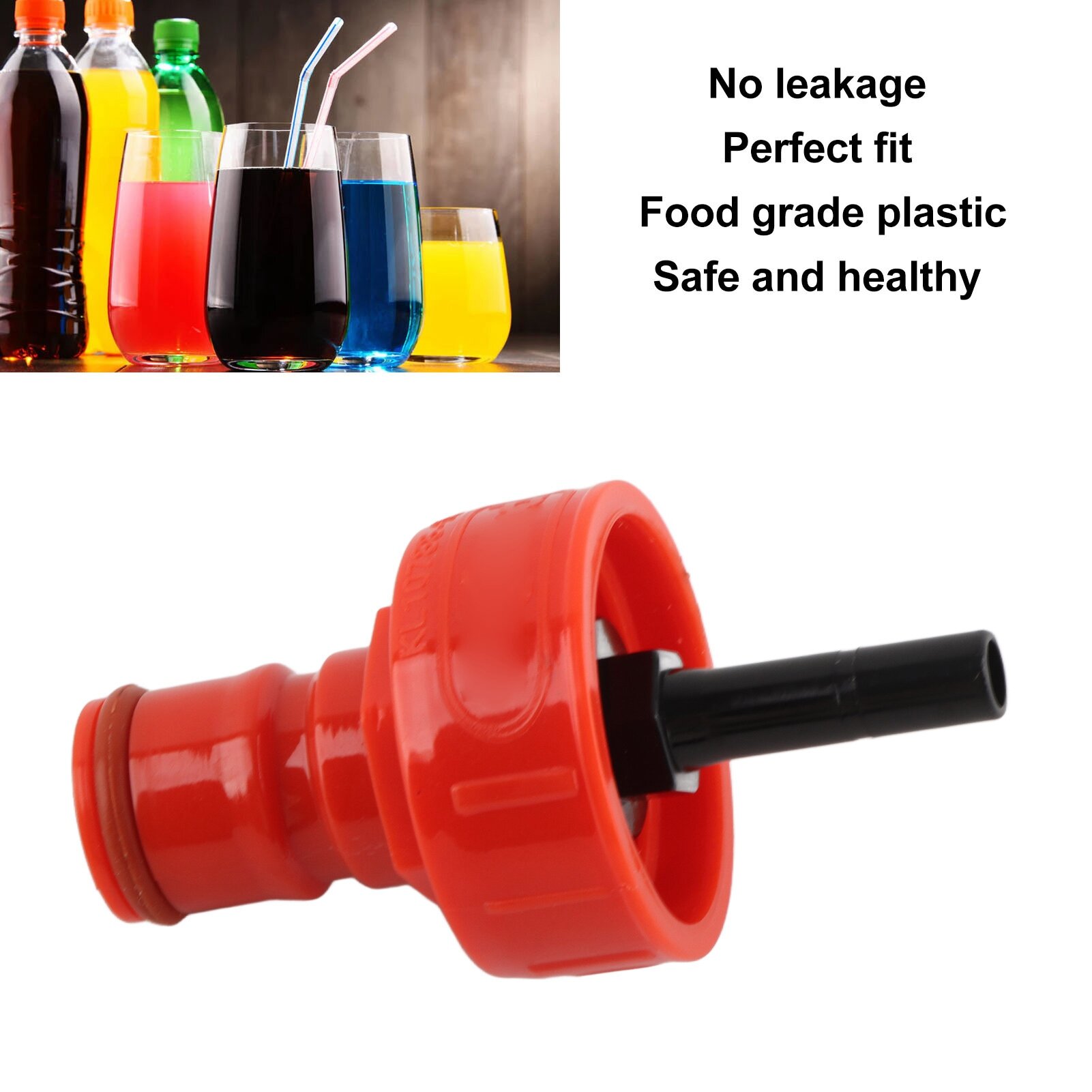 Крышка для карбонизации G1/4 с шаровым замком, прочный и легкий карбонизированный АБС-пластик, наполнитель для бутылок с газировкой, ПЭТ