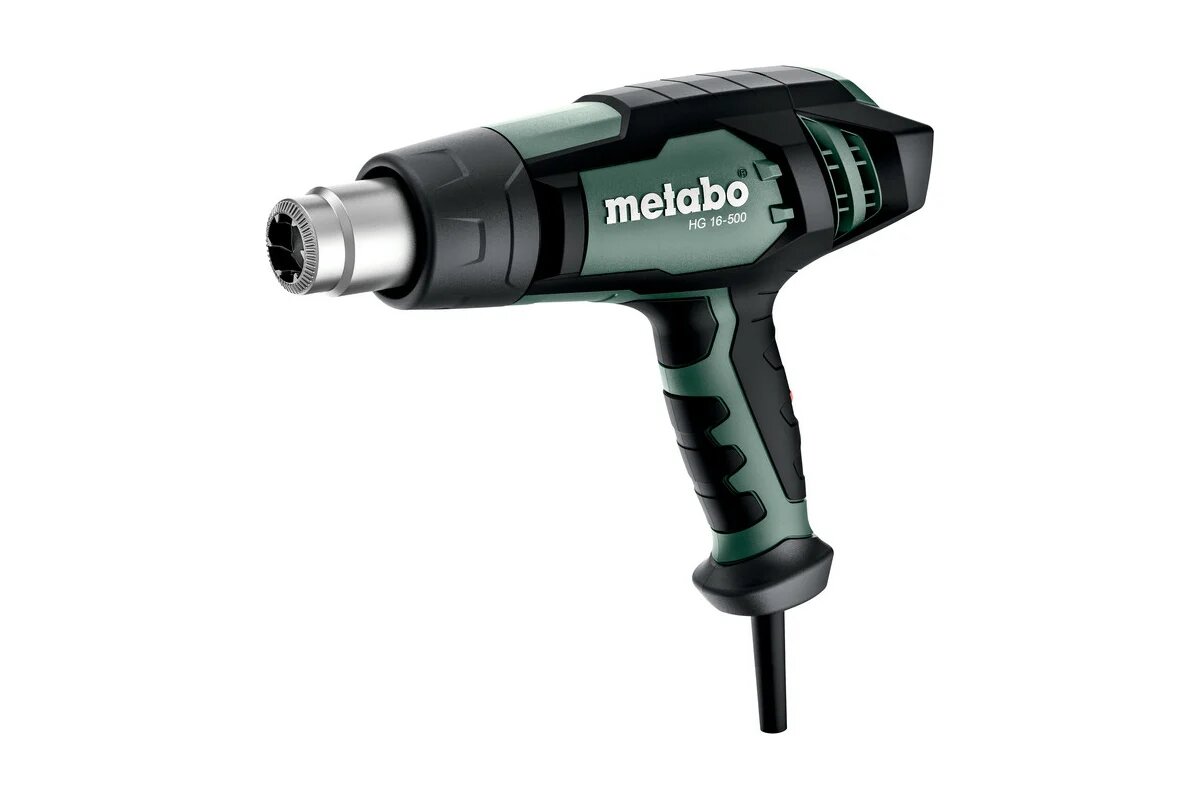 Строительный фен Metabo HG16-500, эргономичный дизайн, с противоскользящим Softgrip