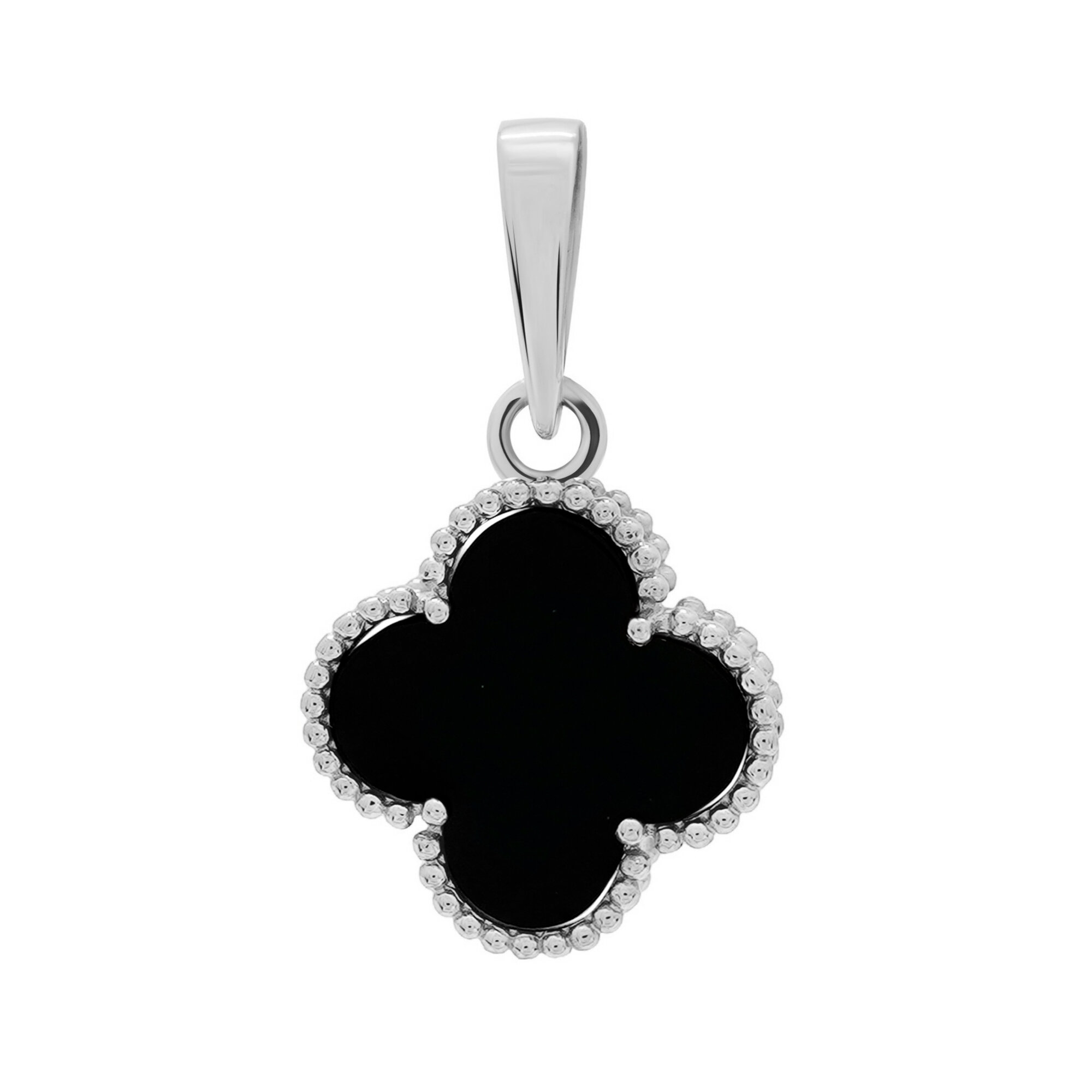 Подвеска, серебро, 925 проба, оникс, перламутр