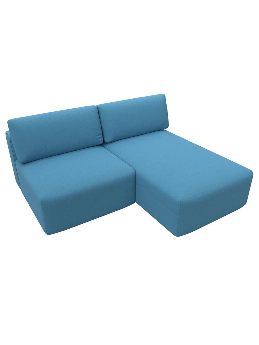 Диван модульный угловой Лего, с ящиком для белья, универсальный угол, рогожка