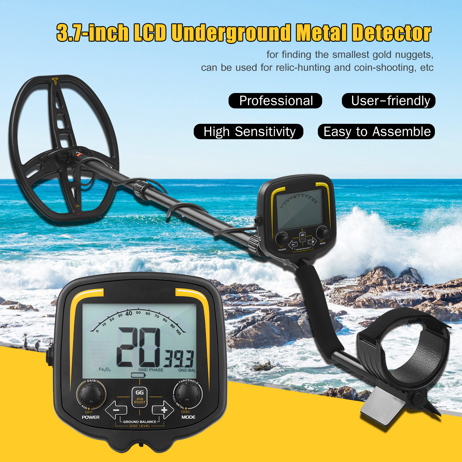 Металлоискатель TX850 с рюкзаком и наушниками