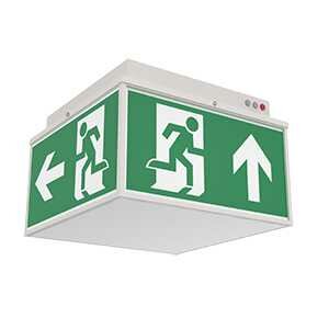 VARTON Световой указатель "вартон" quad серии advanced 6w ip20/ip65 3ч teletest V1-EM-70432-31A01-2000665