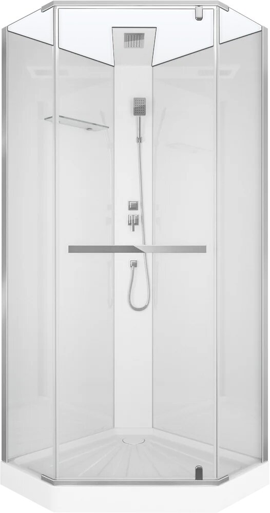 Душевая кабина Ceruttispa Chika 901T профиль хром