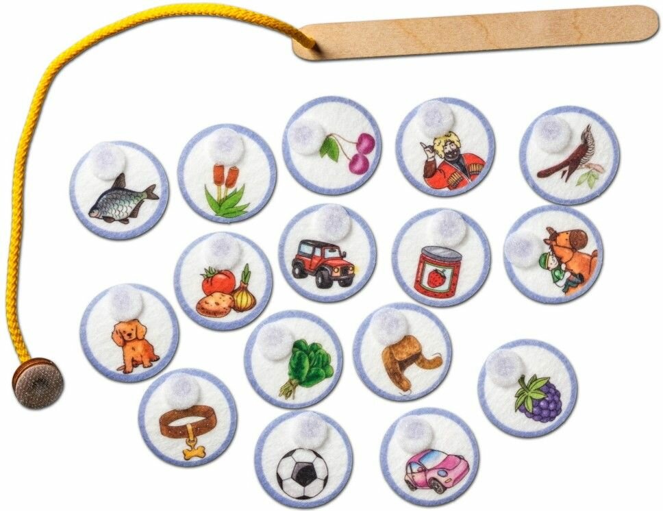 Обучающая логопедическая игра Smile Decor "Удар по звукам. Ш, Ж, Ч, Щ" из фетра, рыбалка с удочкой на липучках, игровое пособие на развитие речи, автоматизация и дифференциация звуков