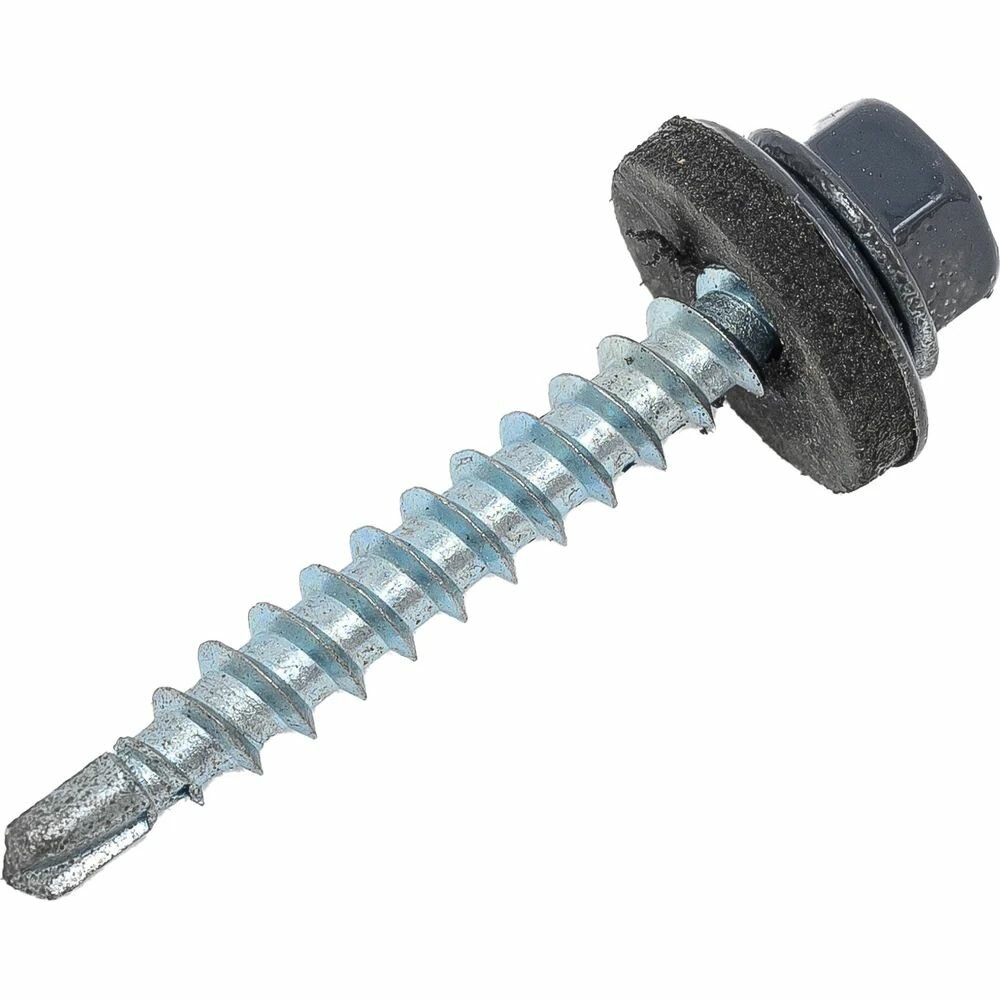 Саморез для крепления кровли STEELREX RAL7024 4.8x35, 60 шт. 0140048035B4000060327024