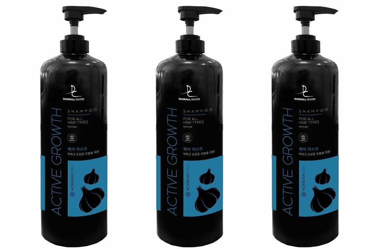 Dorall Collection Шампунь, Korean Pro, с экстрактом чеснока, для роста волос, 700 мл, 3 шт