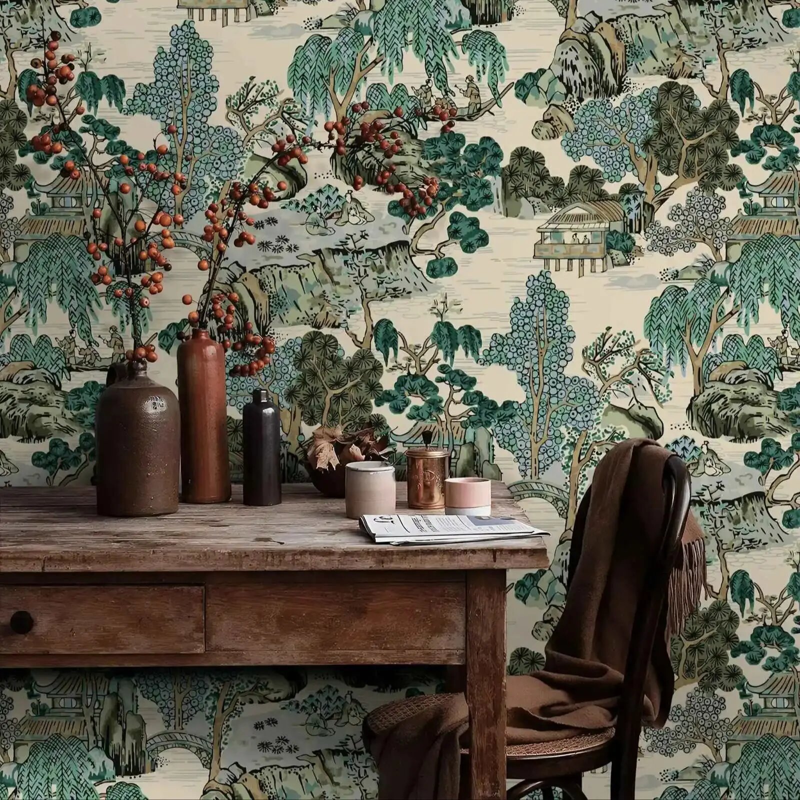 Японские садовые обои Pixel&Wall Tradition Unpasted, 50cm x 300cm
