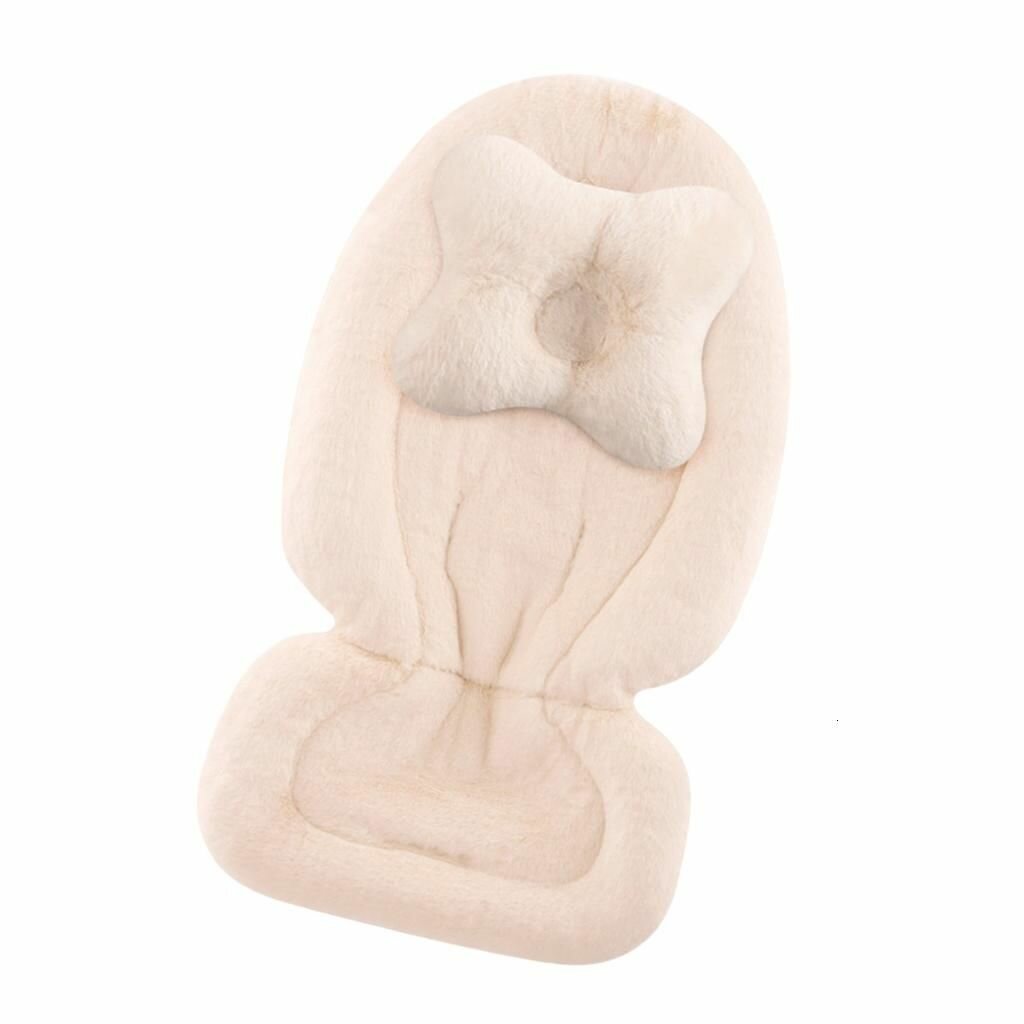 Дышащий зимний матрасик для коляски с подголовником