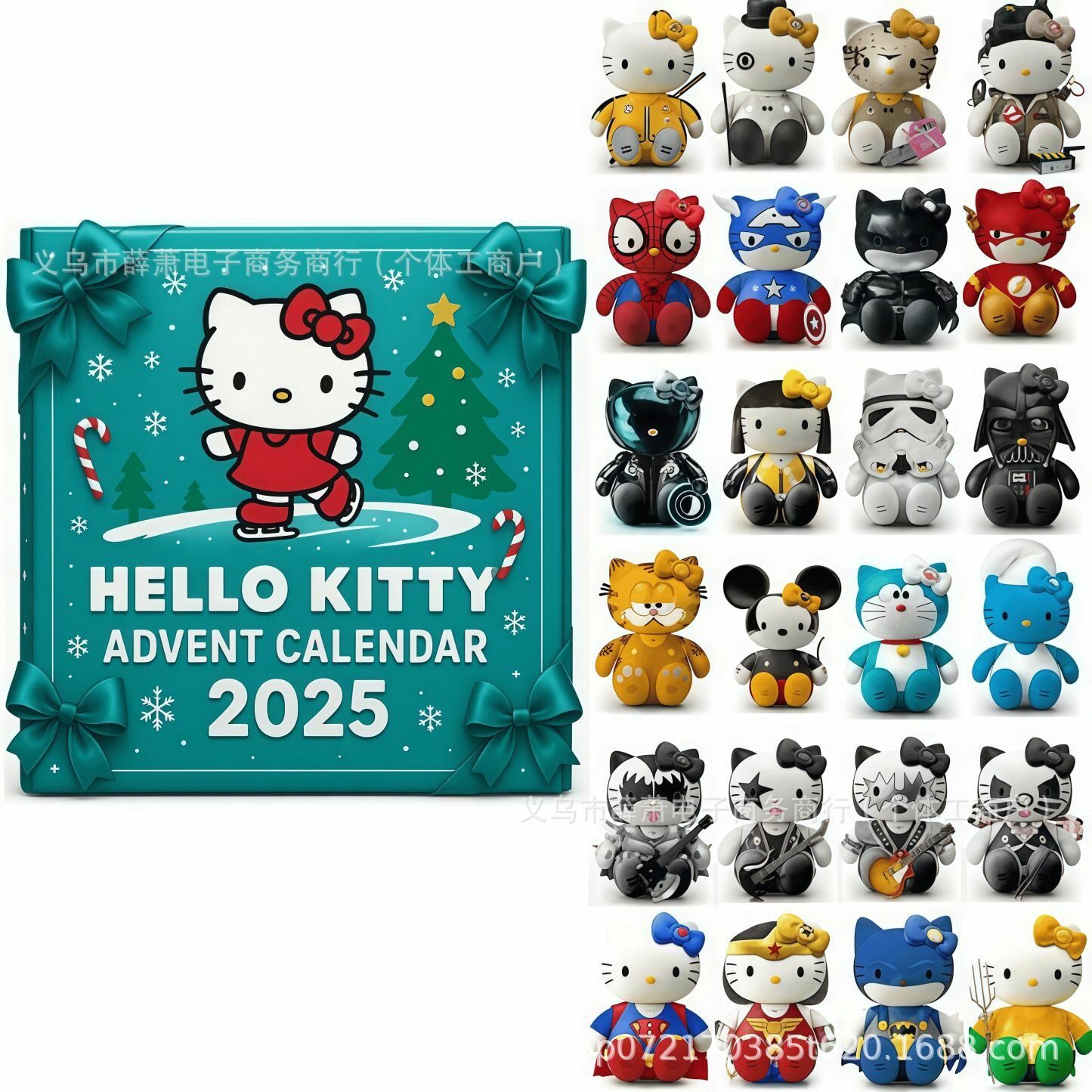 Адвент-календарь Hello Kitty 2025 — Рождественский календарь обратного отсчёта KT Cat
