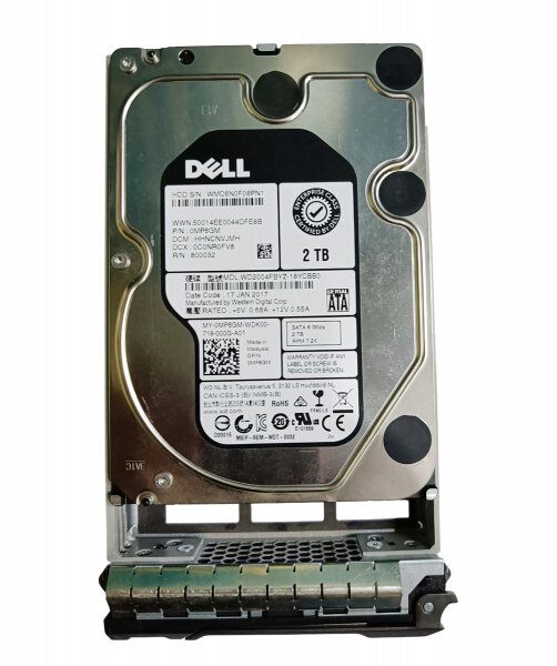 Жесткий диск Dell WD2004FBYZ-18YCBB0 2Tb 7200 SATAIII 3.5" HDD