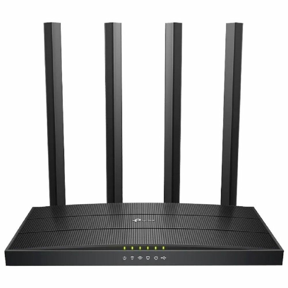 Wi-Fi Роутер TP-Link Archer C6U гигабитный, AC1200, 5xRJ45 1Гбит/с, 1xUSB, двухдиапазонный, с поддержкой Mesh