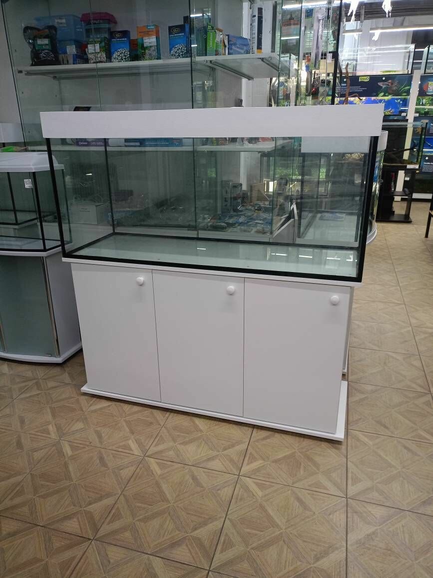 Аквариум 300л+тумба с дверками+крышка+диодный свет (127*40*60 см)