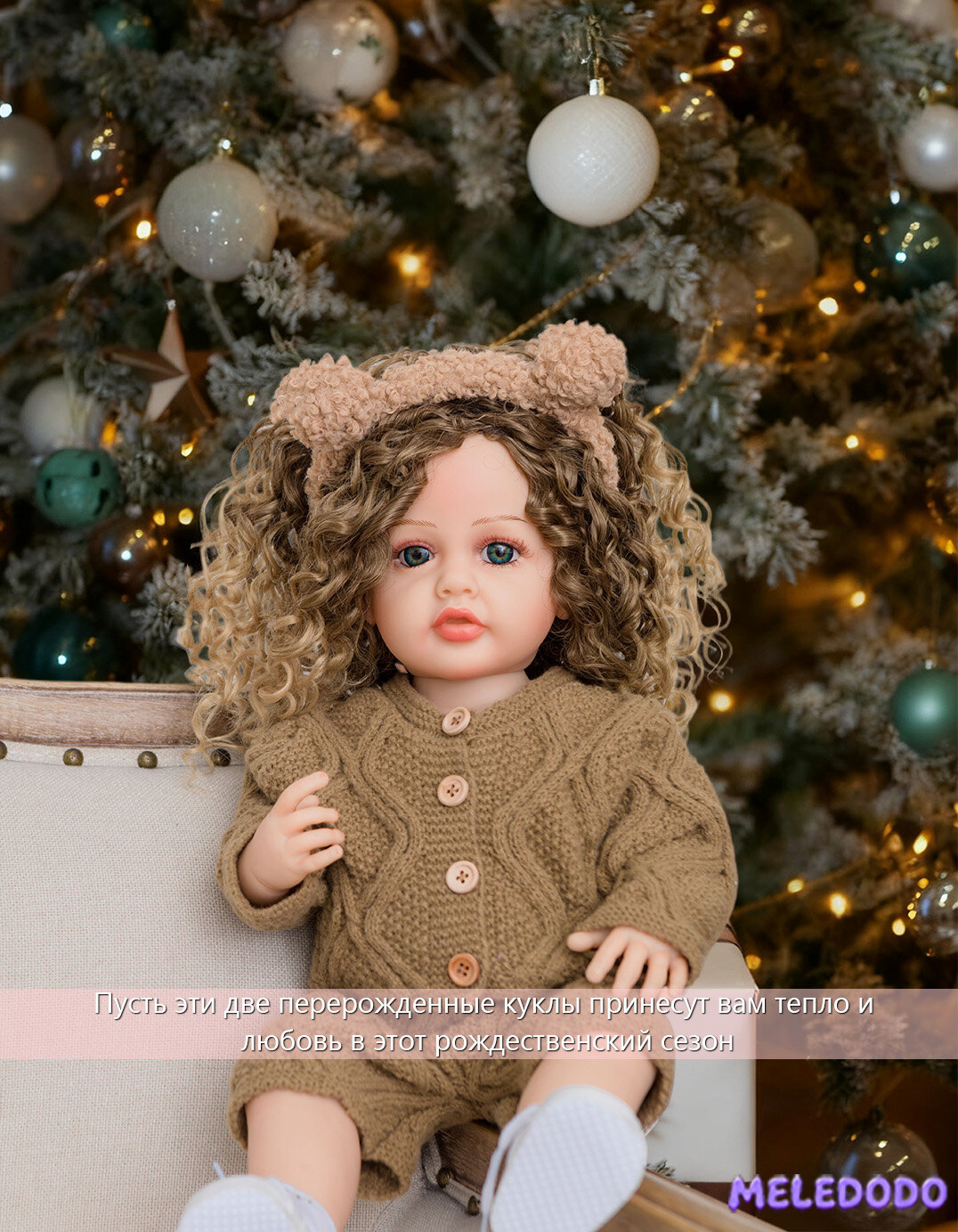 Кукла-младенец Maggi, реборн, реалистичная, 55см, ручная работа