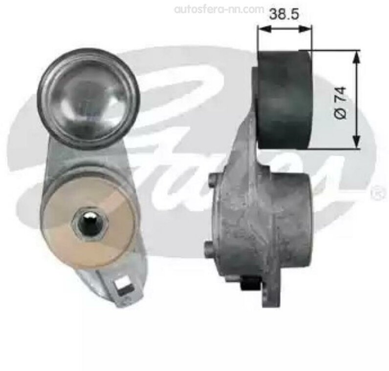 Натяжитель ремня в сборе! RVI Magnum/Premium DXI 13 Gates арт. T38632