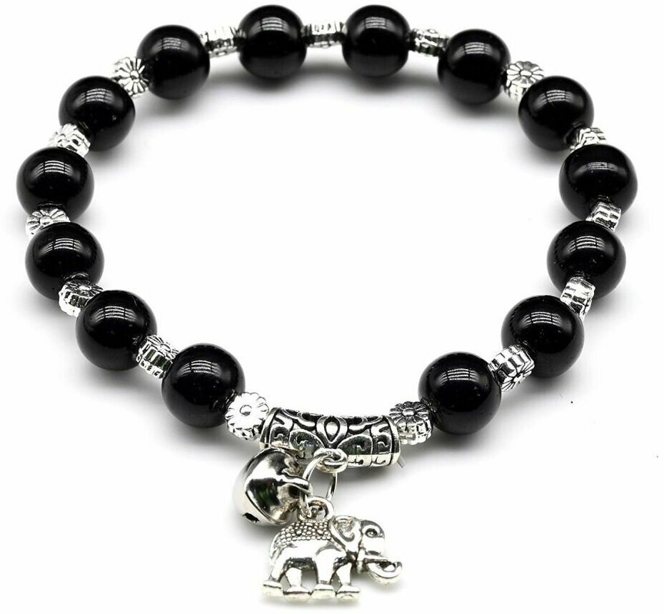 Браслет-цепочка, агат, искусственный камень