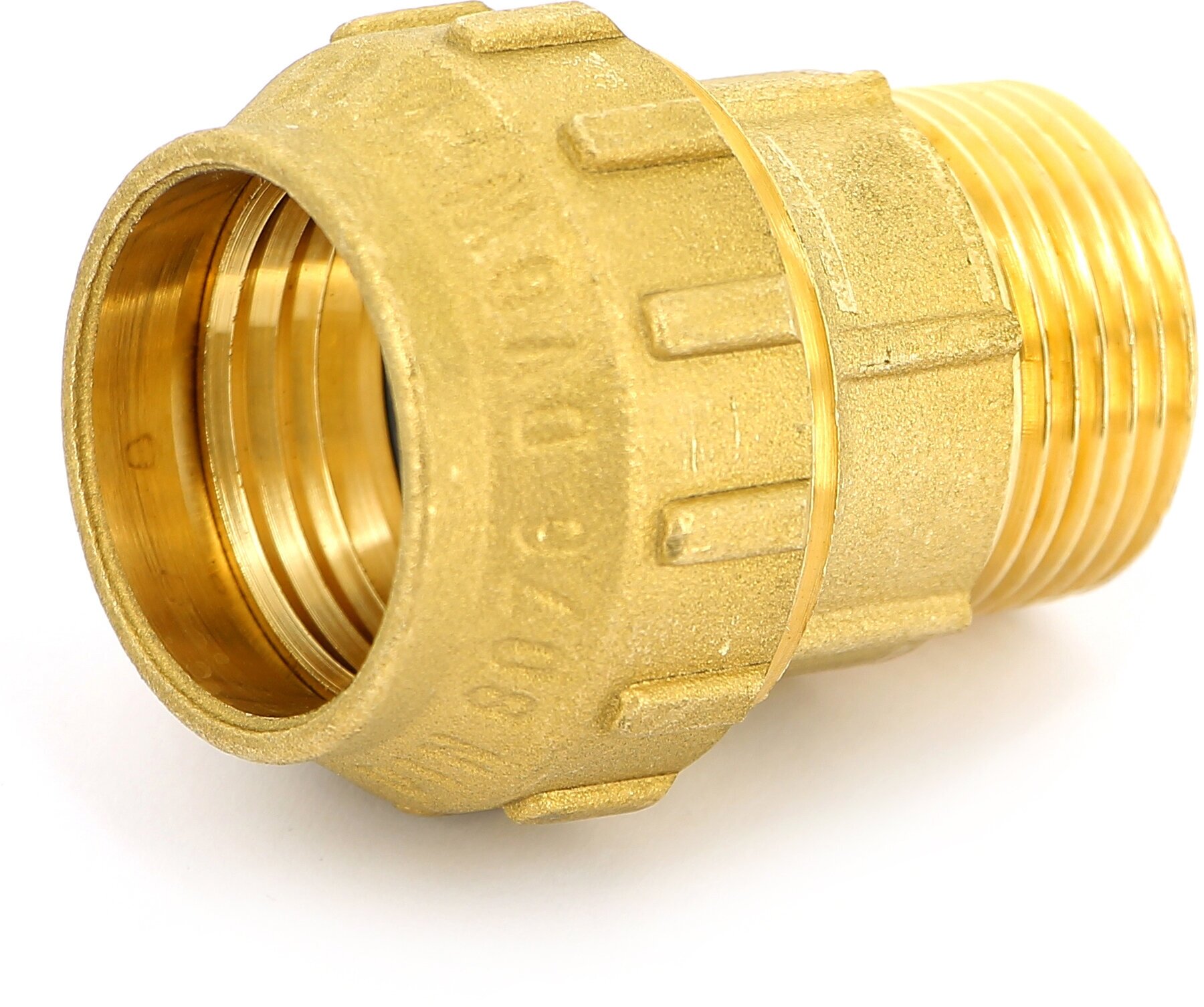 Соединитель Tiemme для труб ПНД, 32х1"Н обжим, латунь